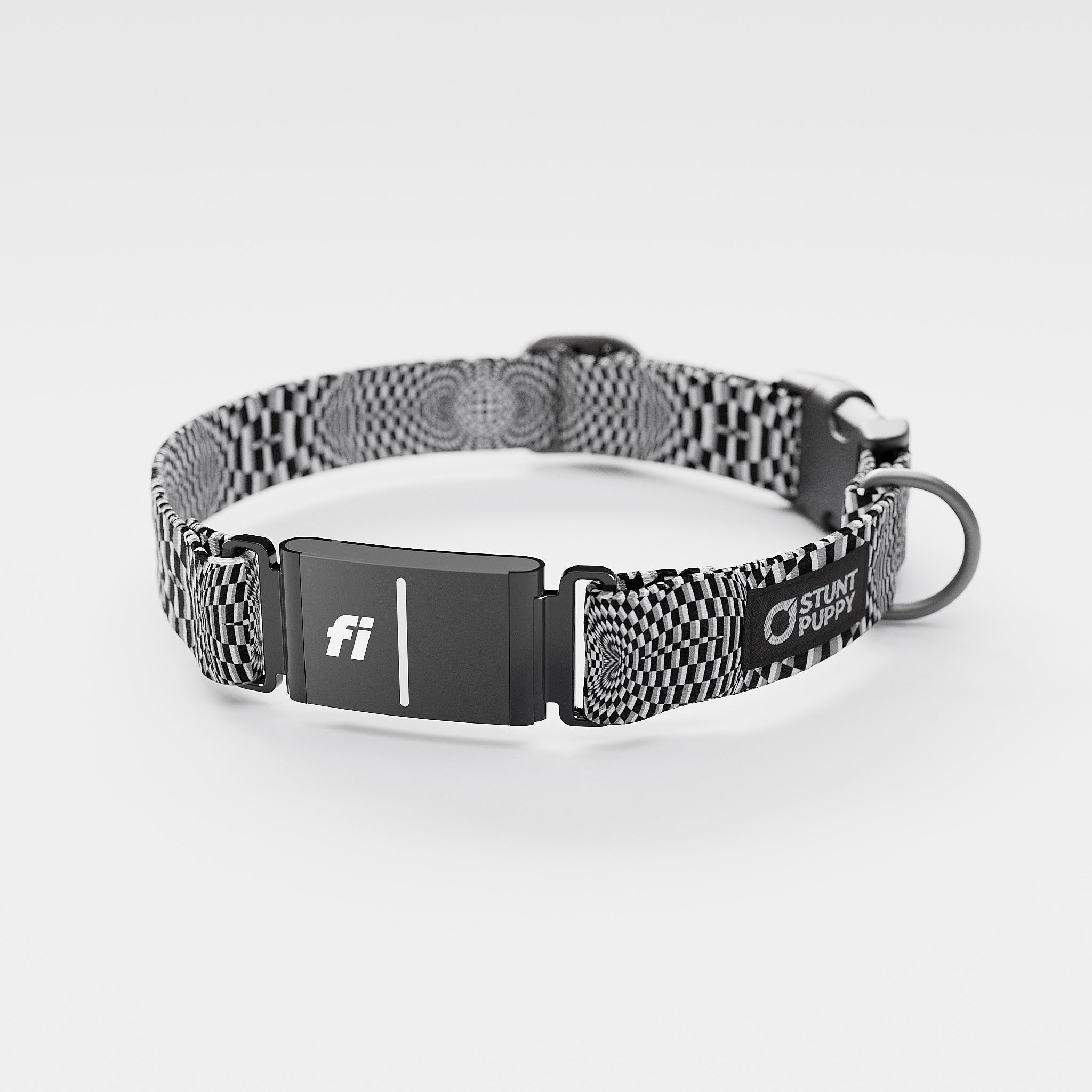 Fi GPS unit with Jammin Illusion l Pattern Collar | Dog Collar – Stunt ...