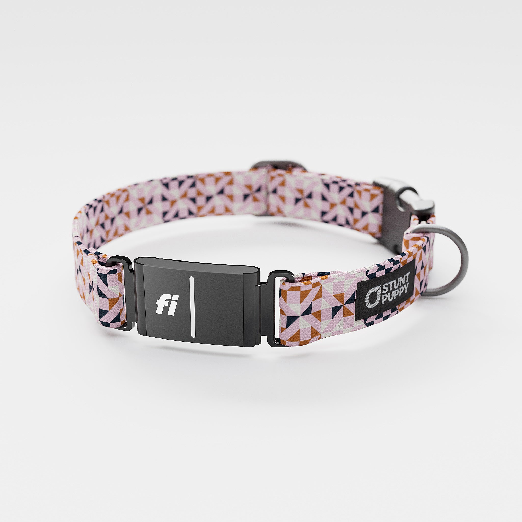 Fi GPS unit with Kaleidiscope Pink l Pattern Collar | Dog Collar ...