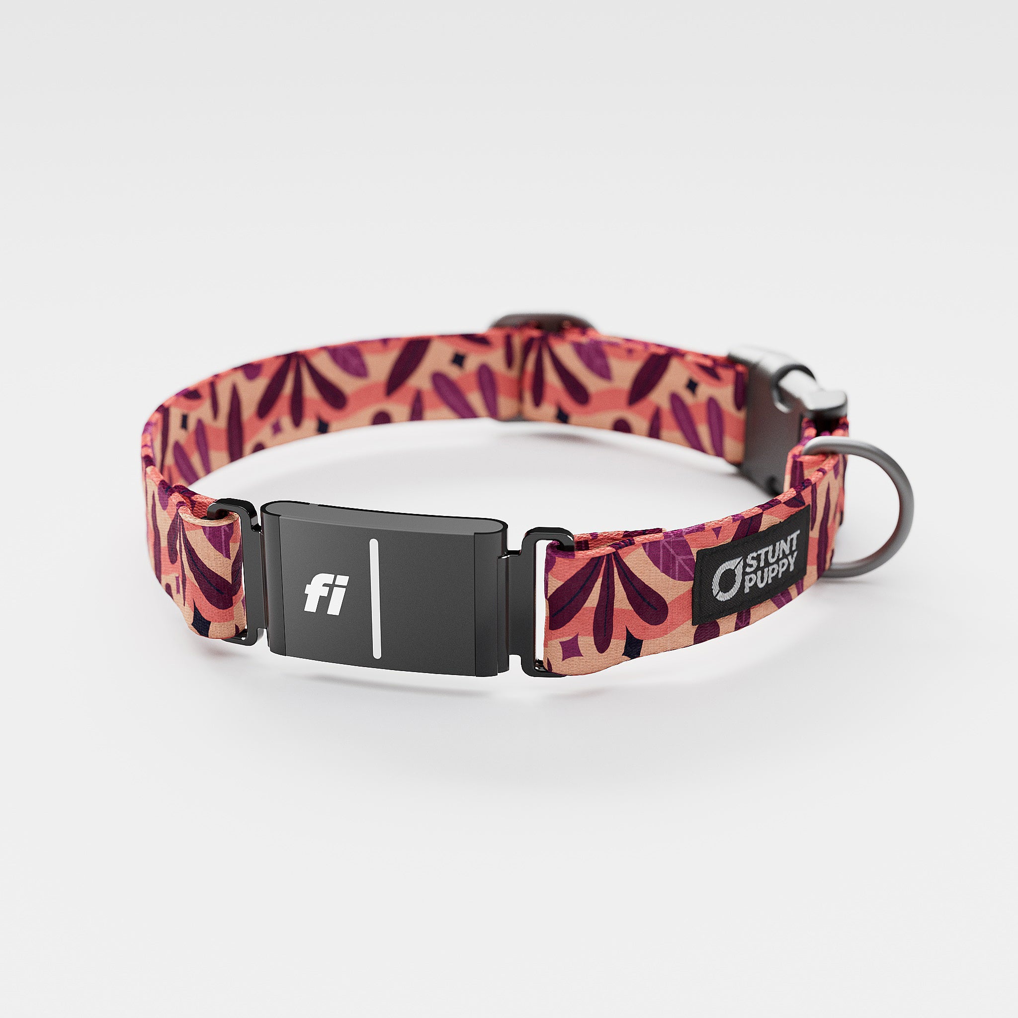 Fi GPS unit with Leaves Fall Pattern Collar | Dog Collar – Stunt Puppy