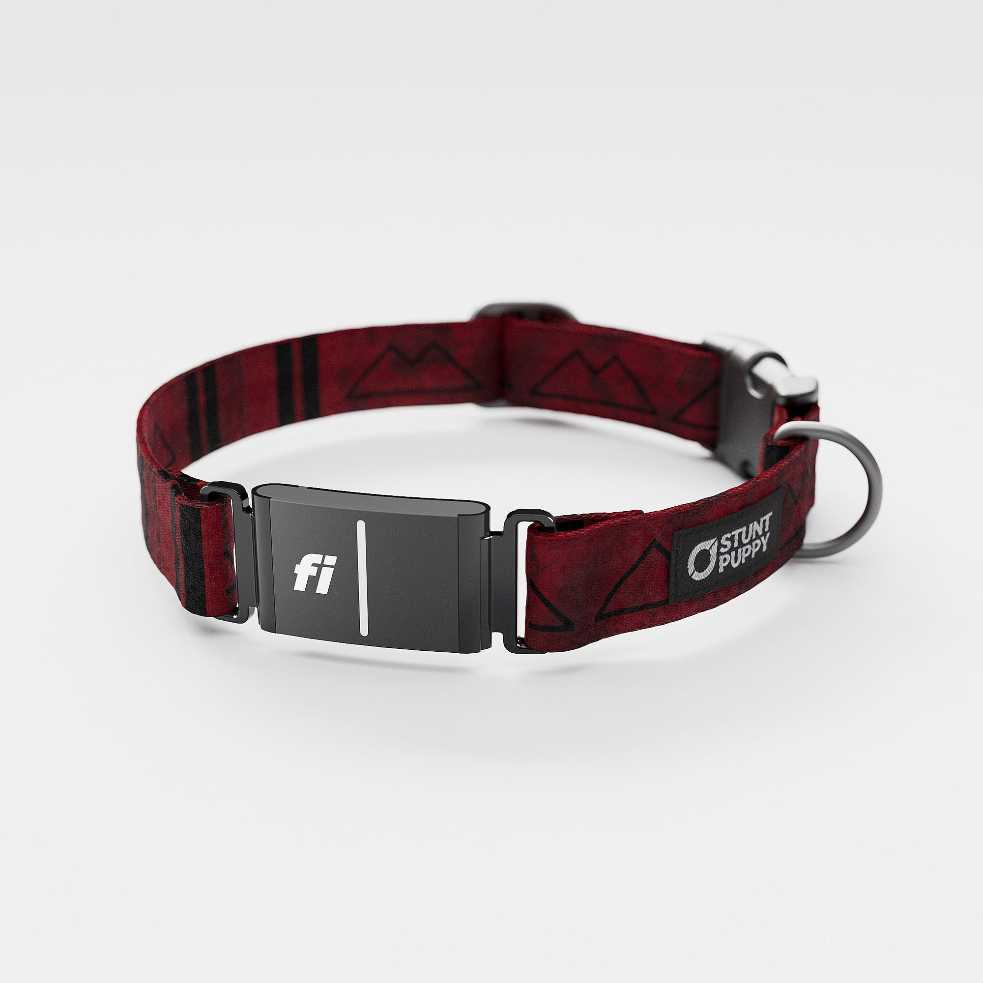 Fi GPS unit with Puppy Mountain Pattern Collar | Dog Collar – Stunt Puppy