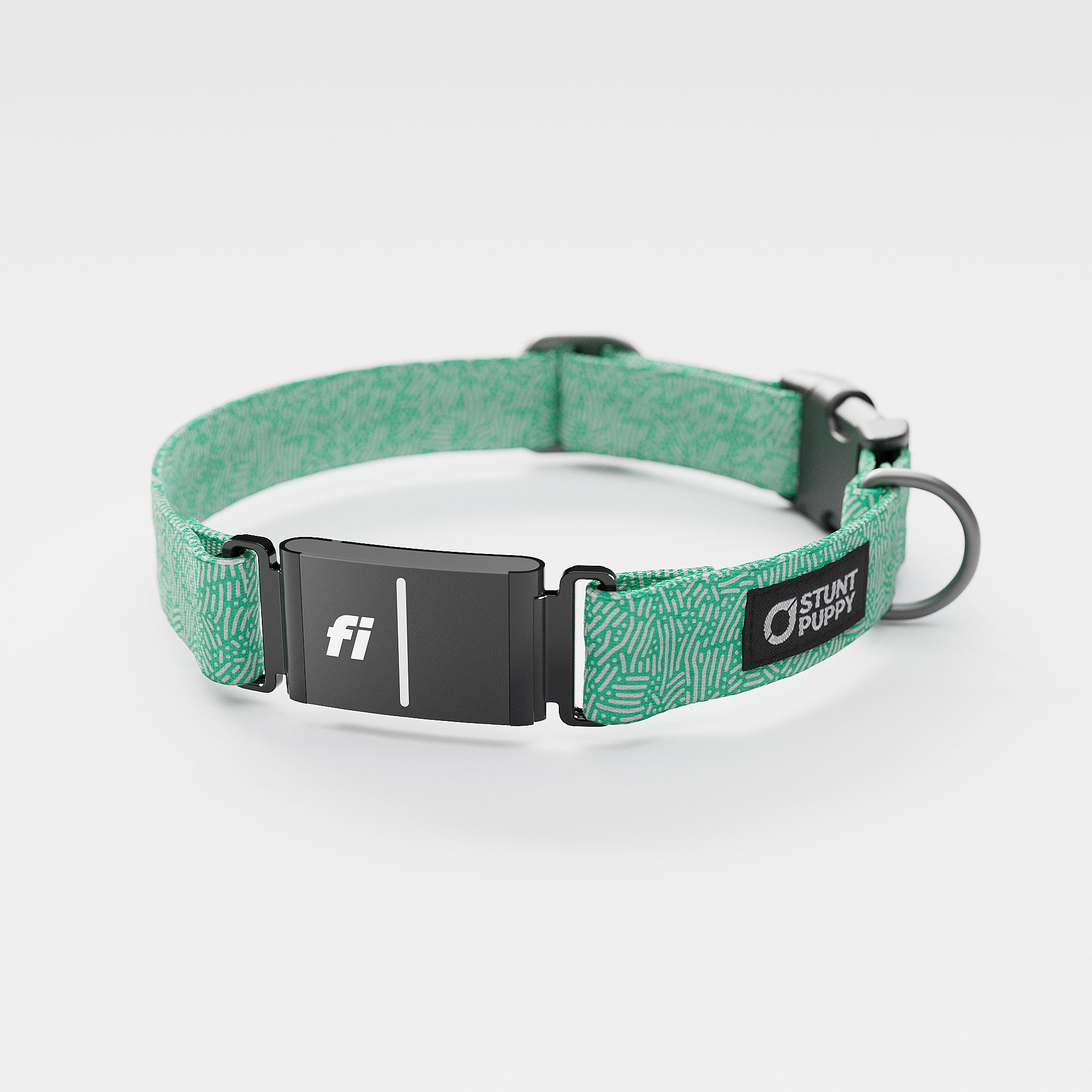 Fi GPS unit with Petri Jade Pattern Collar | Dog Collar – Stunt Puppy