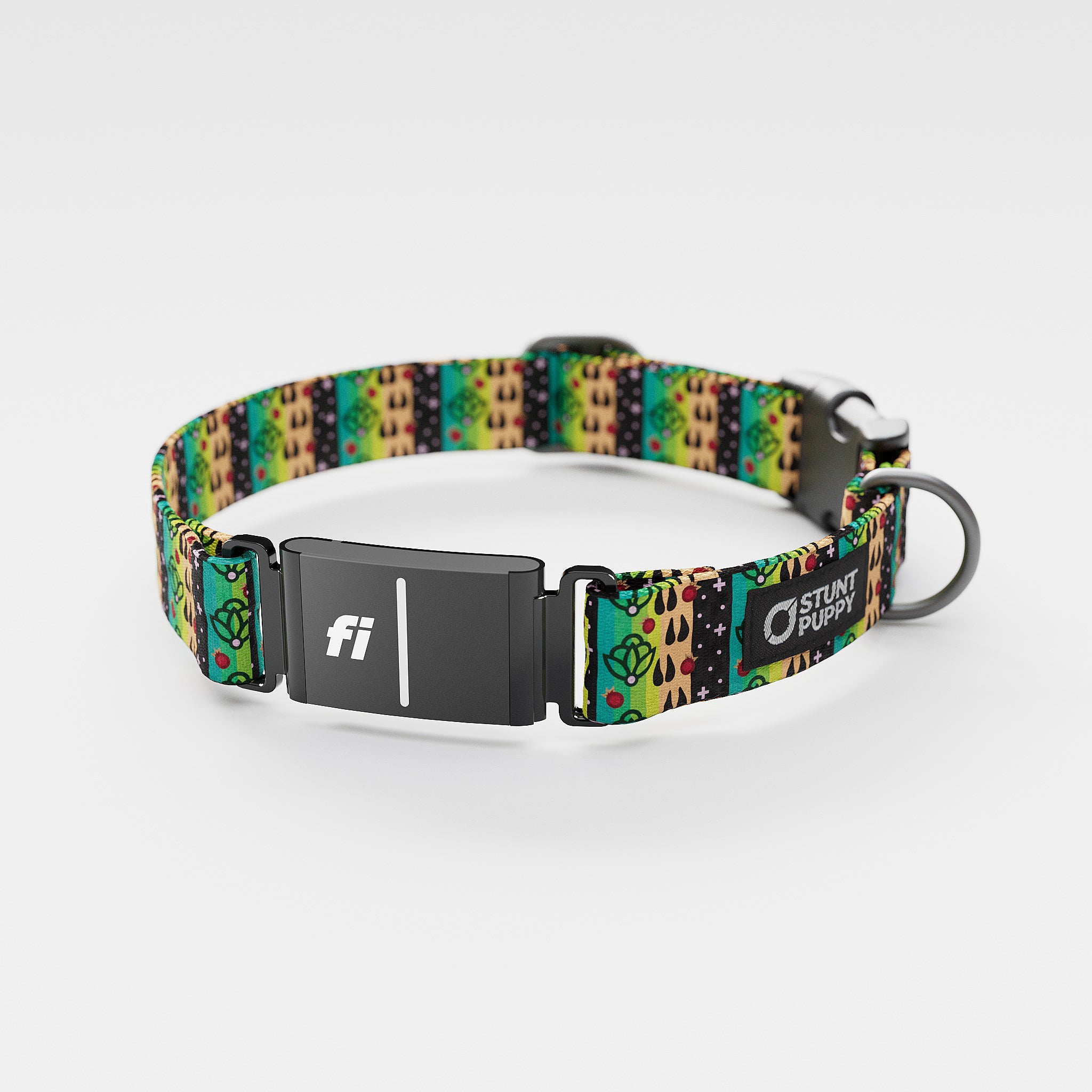 Fi GPS unit with Ribbon Shirt Pattern Collar | Dog Collar – Stunt Puppy