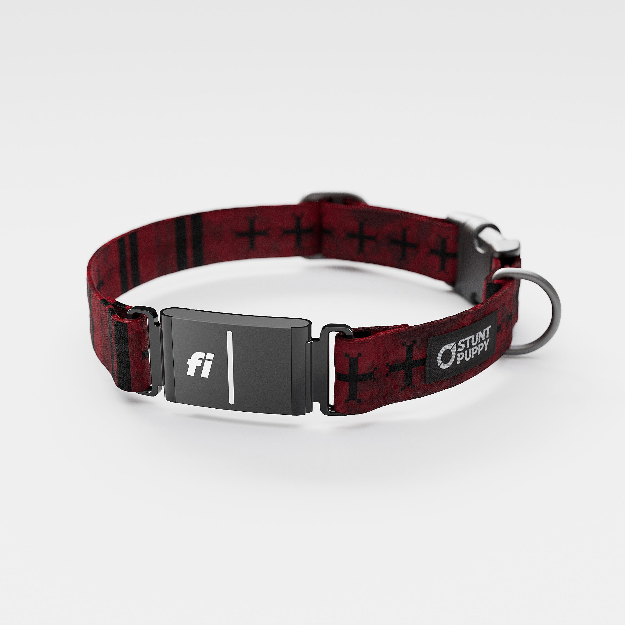 Fi GPS unit with Puppy Spider Woman Pattern Collar | Dog Collar – Stunt ...