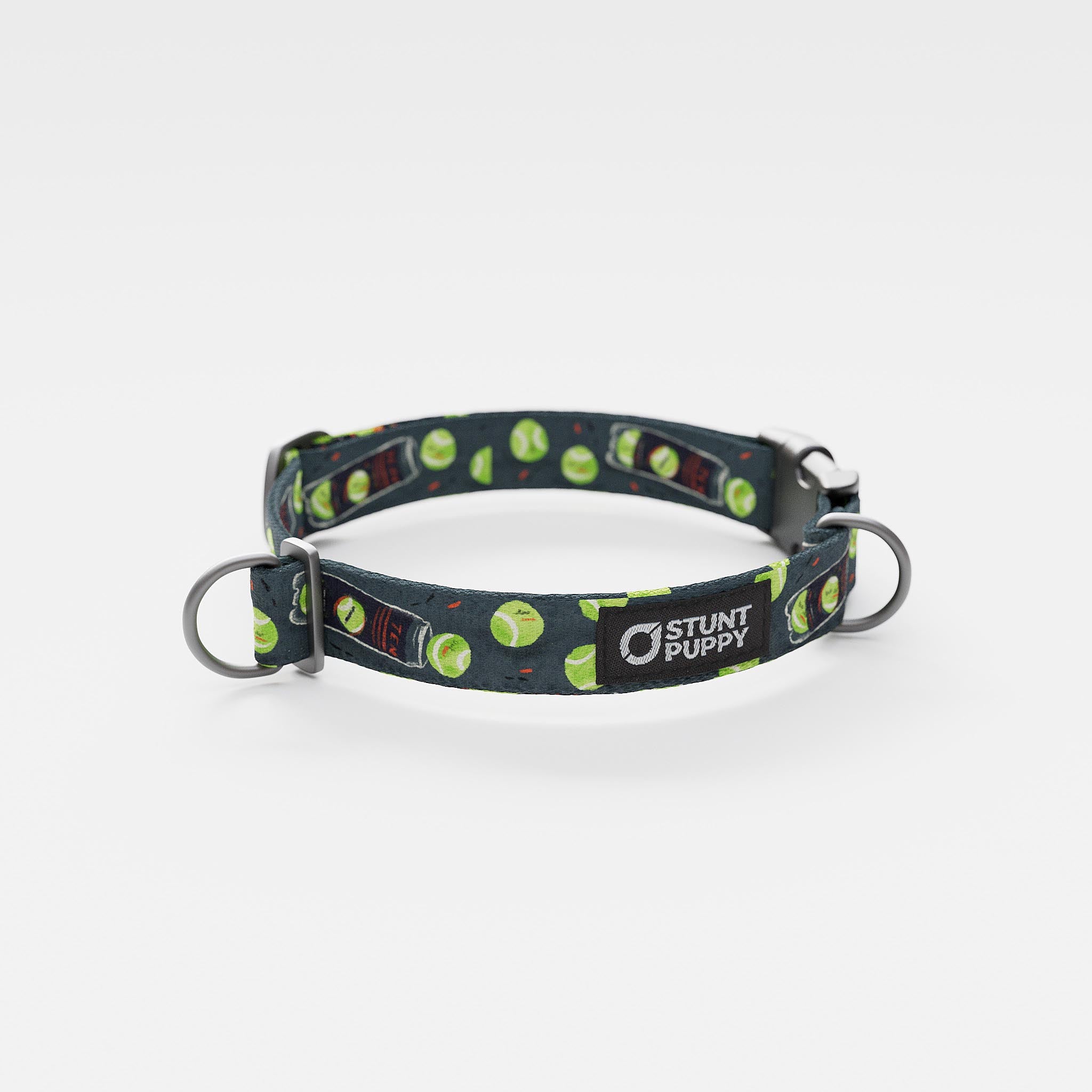 Stunt Puppy Jill Kittock Tennis Balls Pattern Collar | Dog Collar