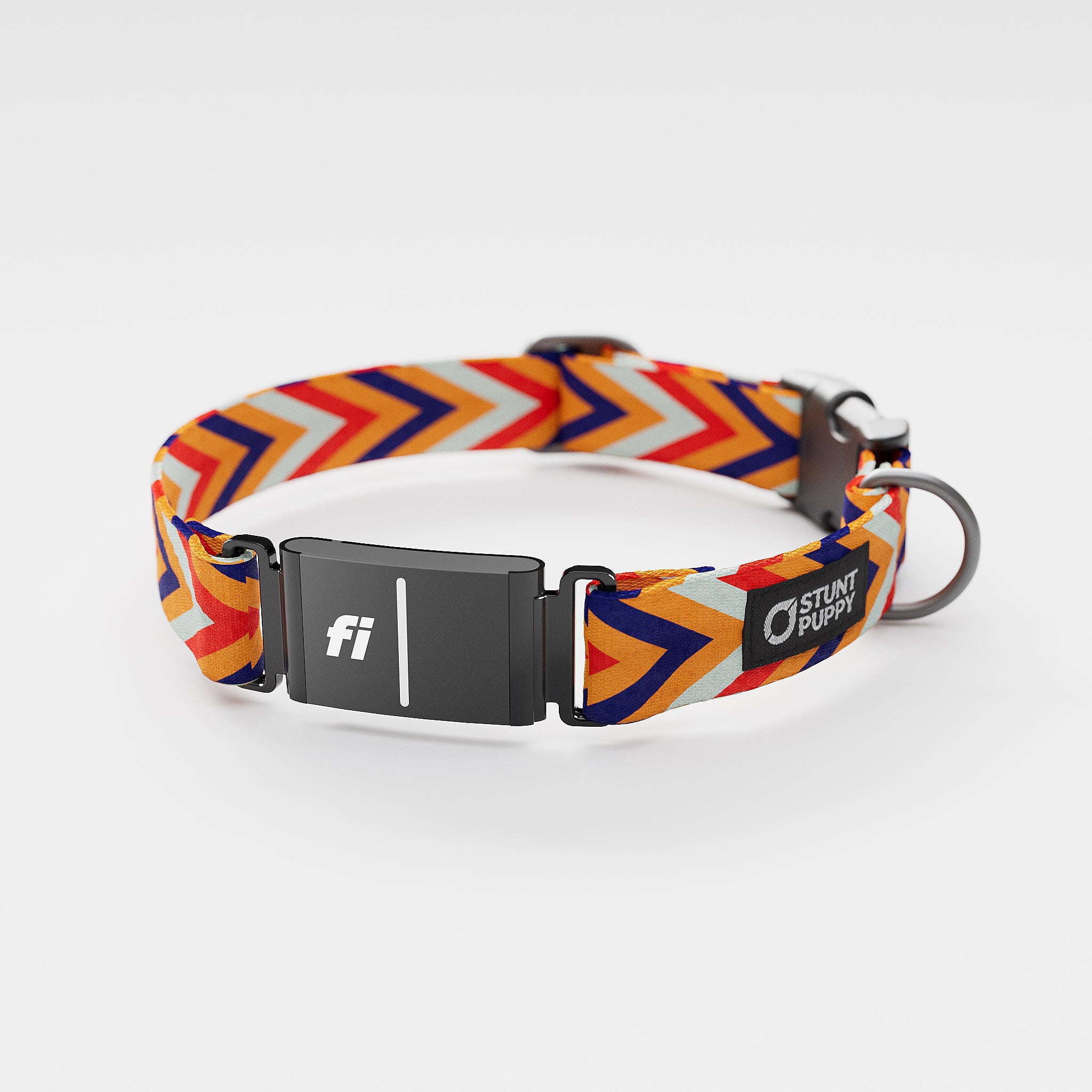 Fi GPS unit with Chevron l Pattern Collar | Dog Collar – Stunt Puppy