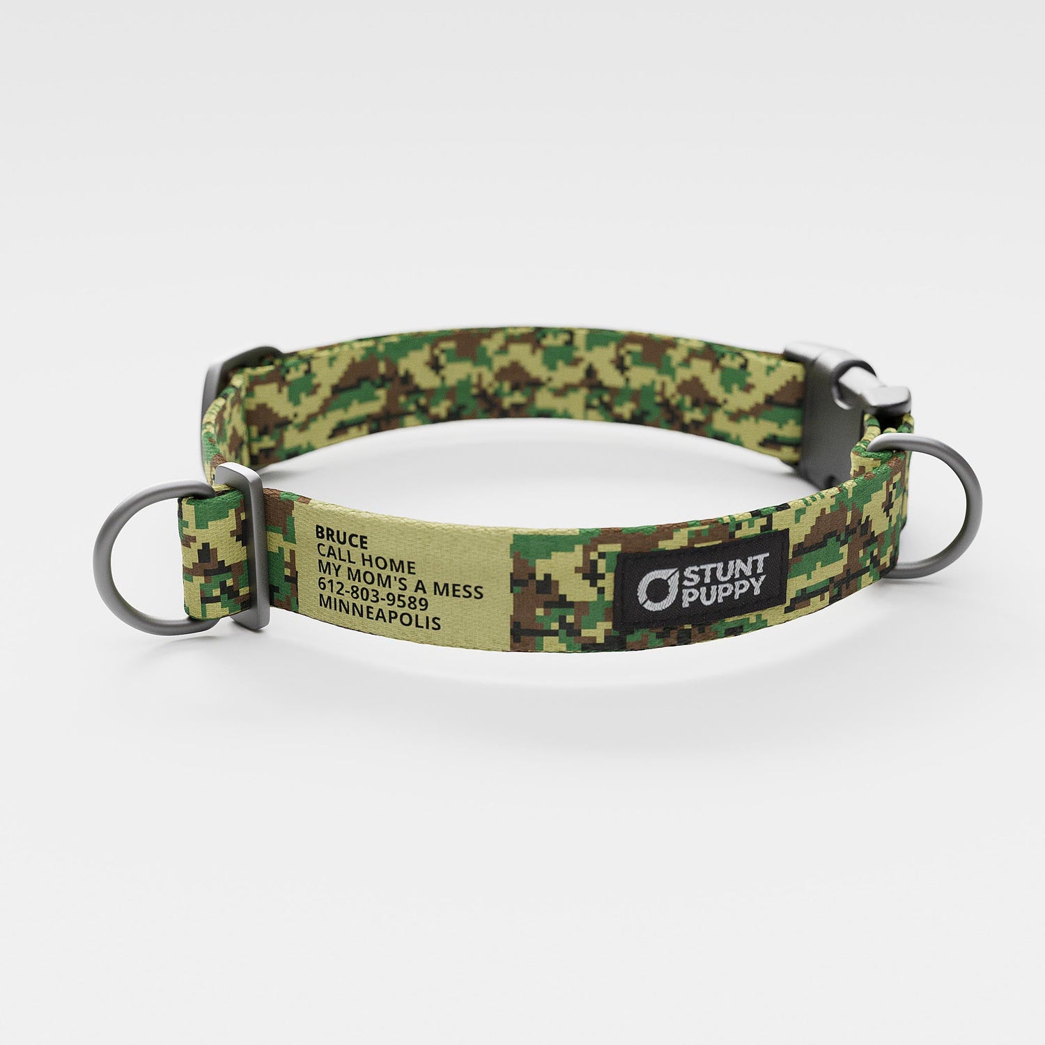 Stunt PuppyCamo Army Green Collar | Dog Collar